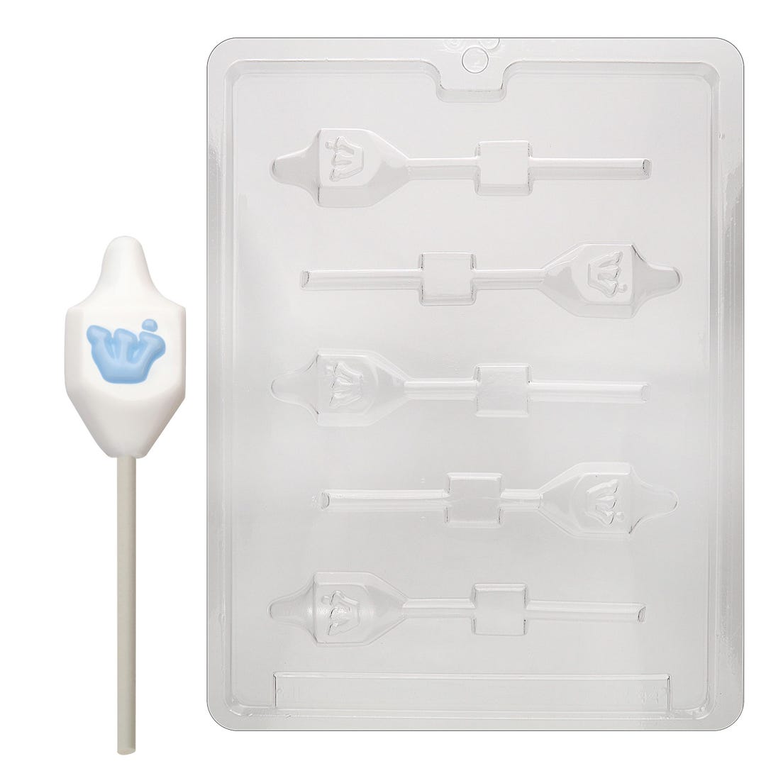 R044 Dreidel Lollipop Chocolate Candy, Plaster or Soap Mold - Etsy