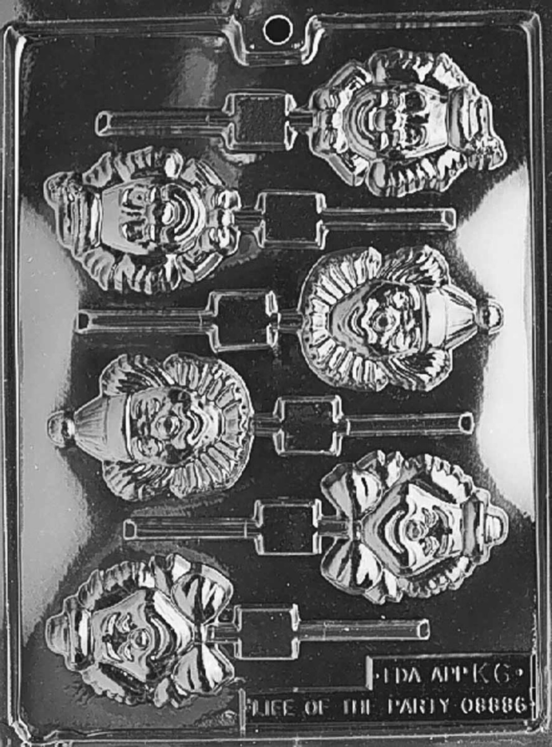 K006 Clown Lollipop Chocolate Candy Mold - Etsy