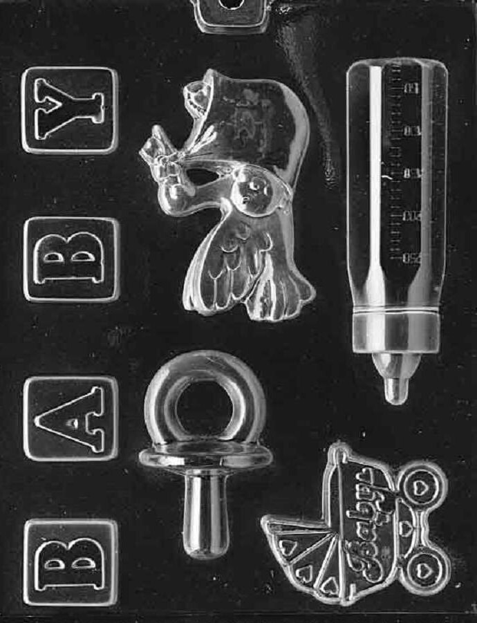 B044 Baby Kit Baby Shower Chocolate Candy Mold - Etsy