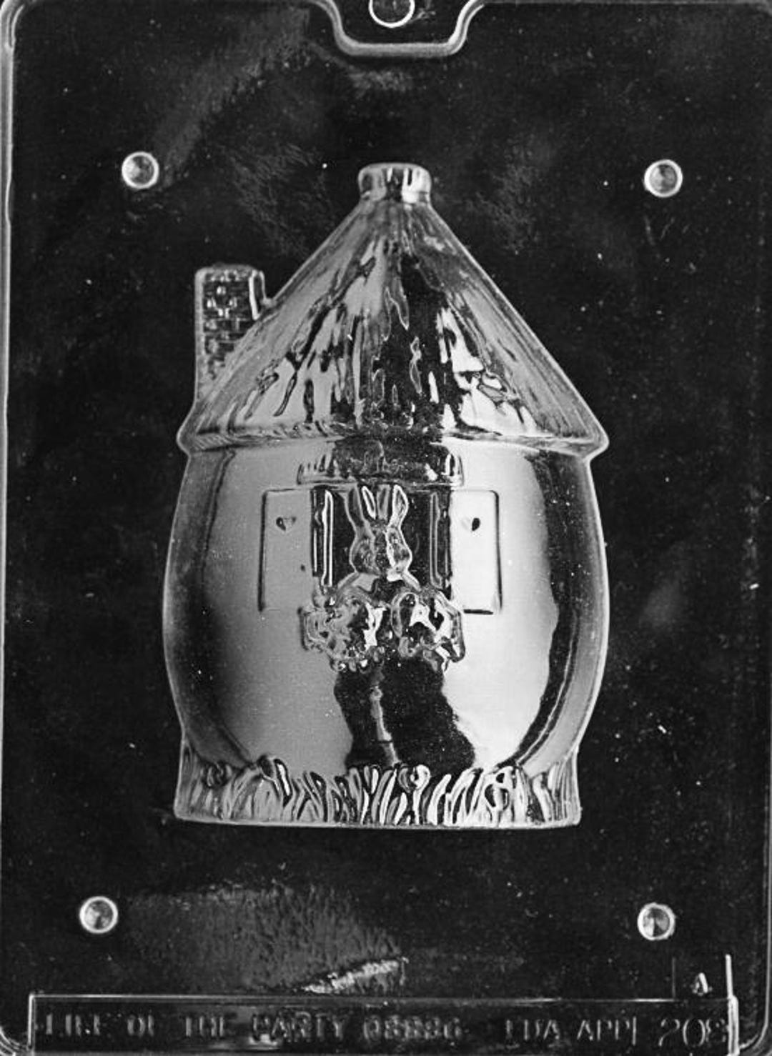 E208A&B 2 Piece 3D Bunny Hut Chocolate Candy Mold - Etsy
