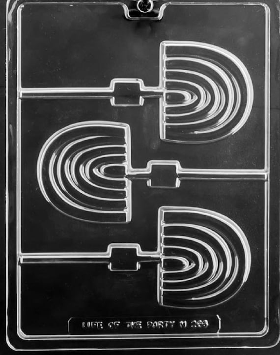 Candy Chocolate Dark Chocolates Rectangle Lollipop Chocolate Mold - 3 ...