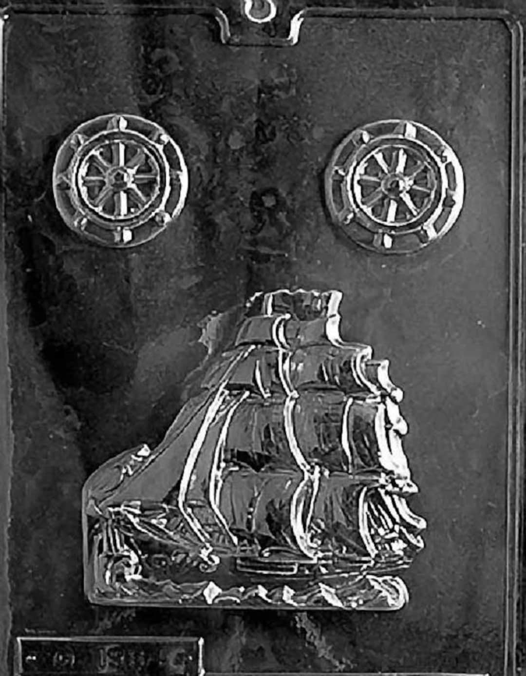 N006 Schooner Boat Chocolate Candy Soap Mold - Etsy