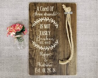 KJV Bible A Threefold Cord God's Knot Unity Rope | Etsy