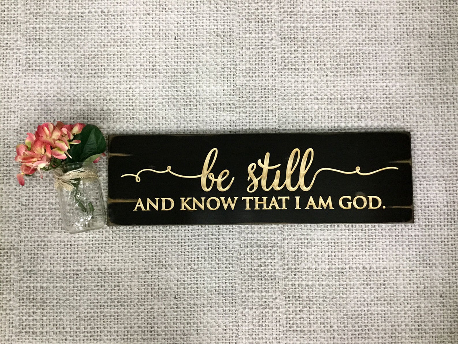 Be Still And Know That I Am God Inspirational Wall Art | Etsy