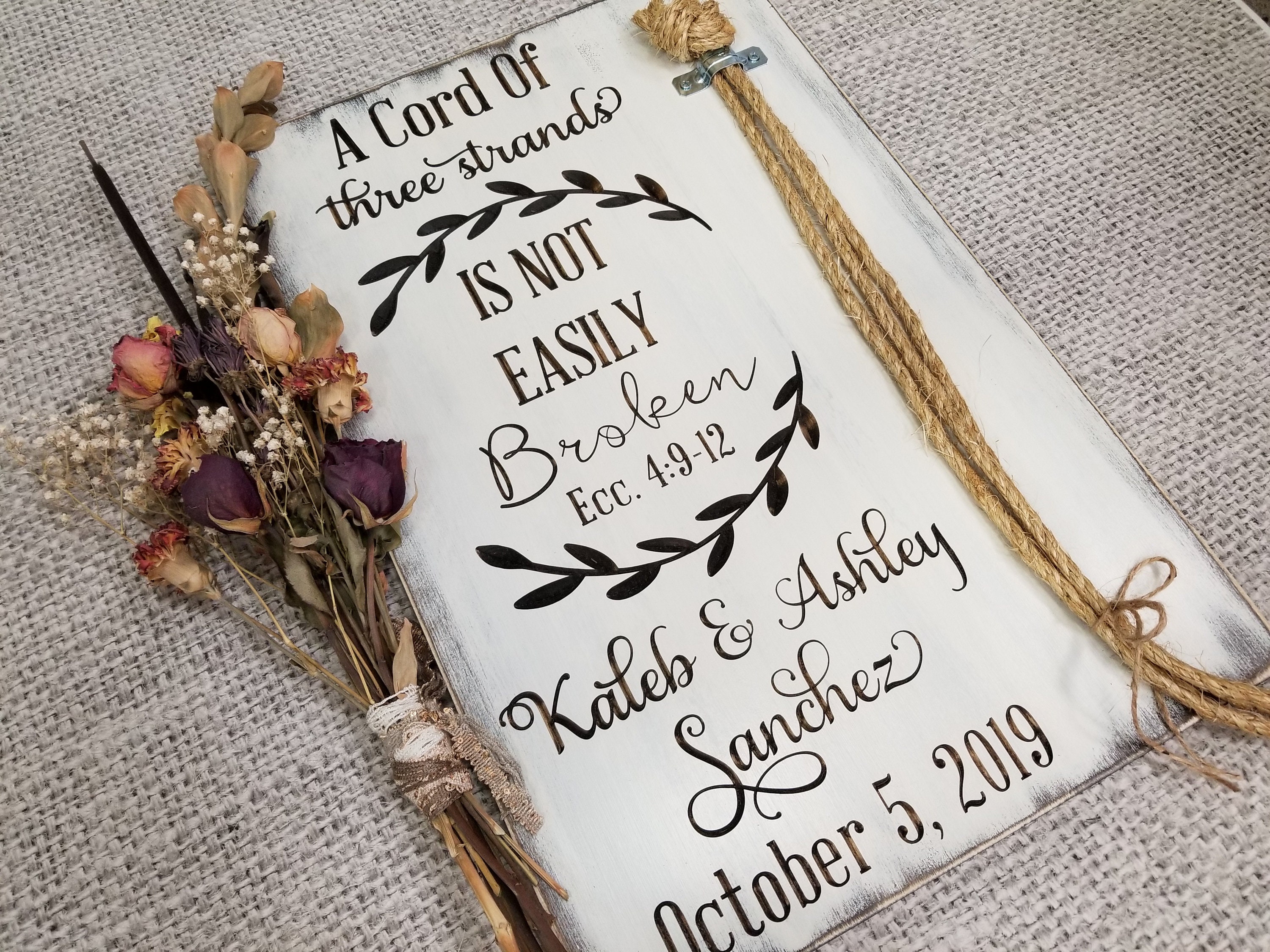 Unity Rope Cord of Three Strands Wedding Alternative | Etsy