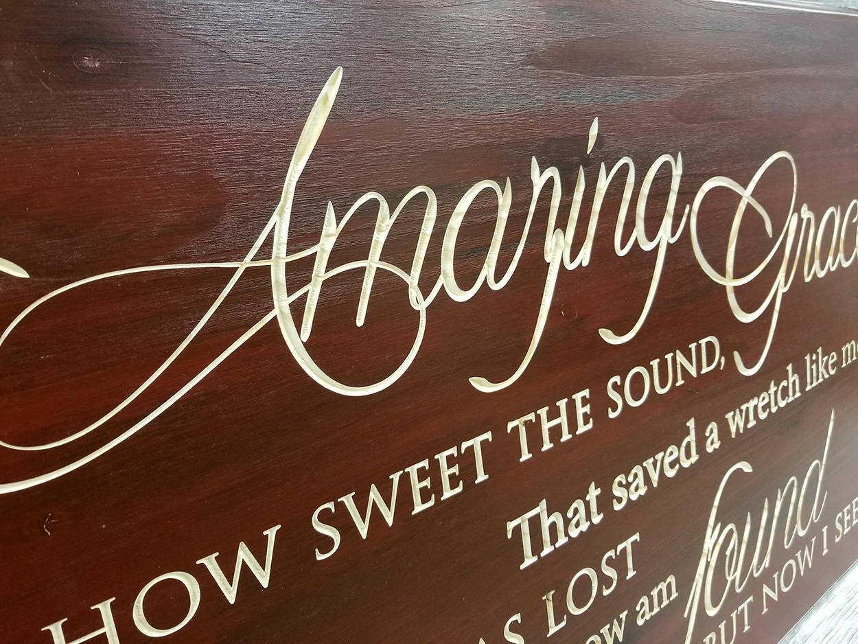 Amazing Grace Inspirational Art Rustic Wall Decor - Etsy