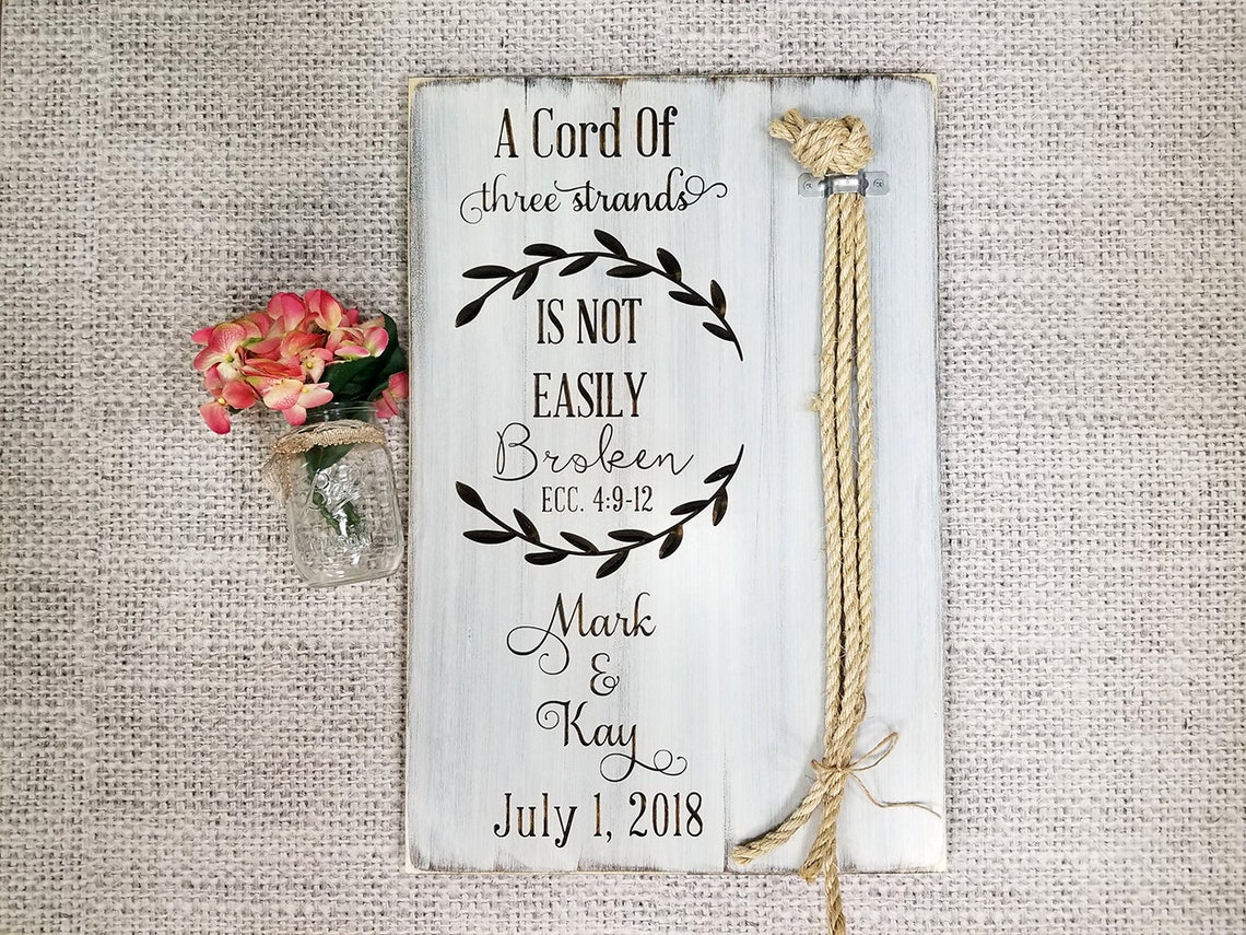 Unity Rope for Wedding A Cord of Three Strands Unity - Etsy