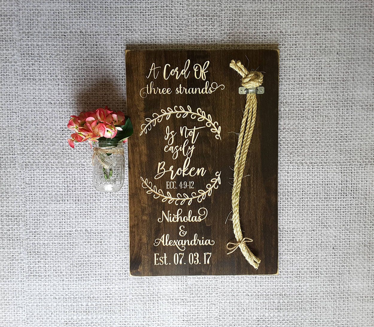 Unity Knot Cord Of Three Strands God's Knot Unity | Etsy