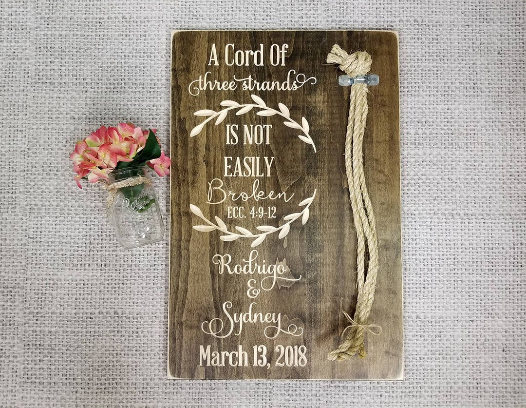 Unity Rope | Cord of Three Strands | Wedding Alternative | God's Knot ...