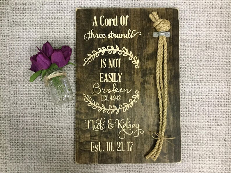 Unity Rope Cord of Three Strands Wedding Alternative - Etsy