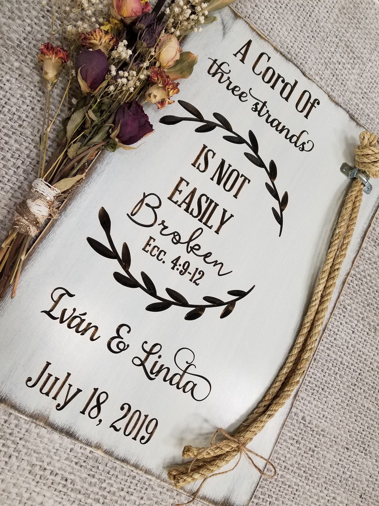 Unity Rope Cord of Three Strands Wedding Alternative | Etsy