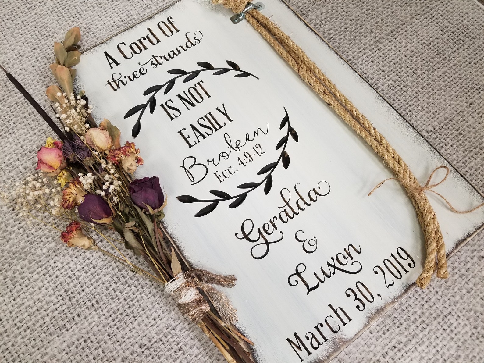 Unity Rope Cord of Three Strands Wedding Alternative | Etsy