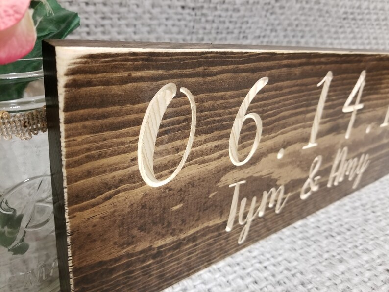 Save the Date Sign wedding Date Sign rustic Wedding Decor | Etsy