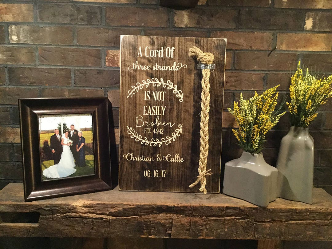 Unity Wedding Cord | Cord of Three Strands | God's Knot | Braid for ...