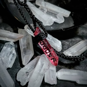 Custom power Engraved Crystal Necklace Inspired by Star Wars Sith Jedi ...