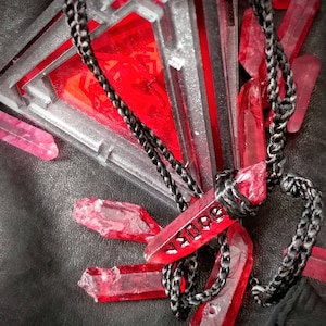 Custom power Engraved Crystal Necklace Inspired by Star Wars Sith Jedi ...