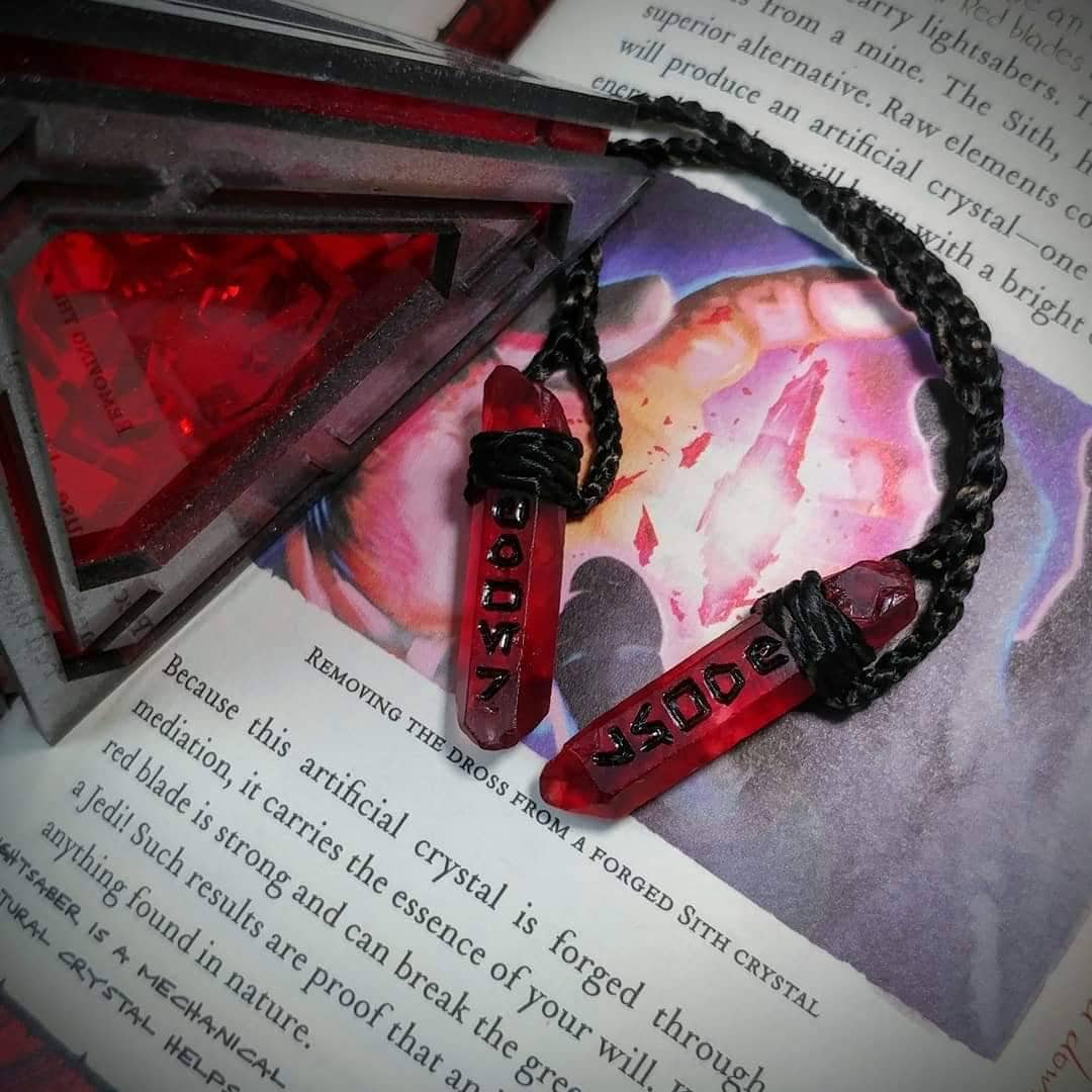 Custom power Engraved Crystal Necklace Inspired by Star Wars Sith Jedi ...