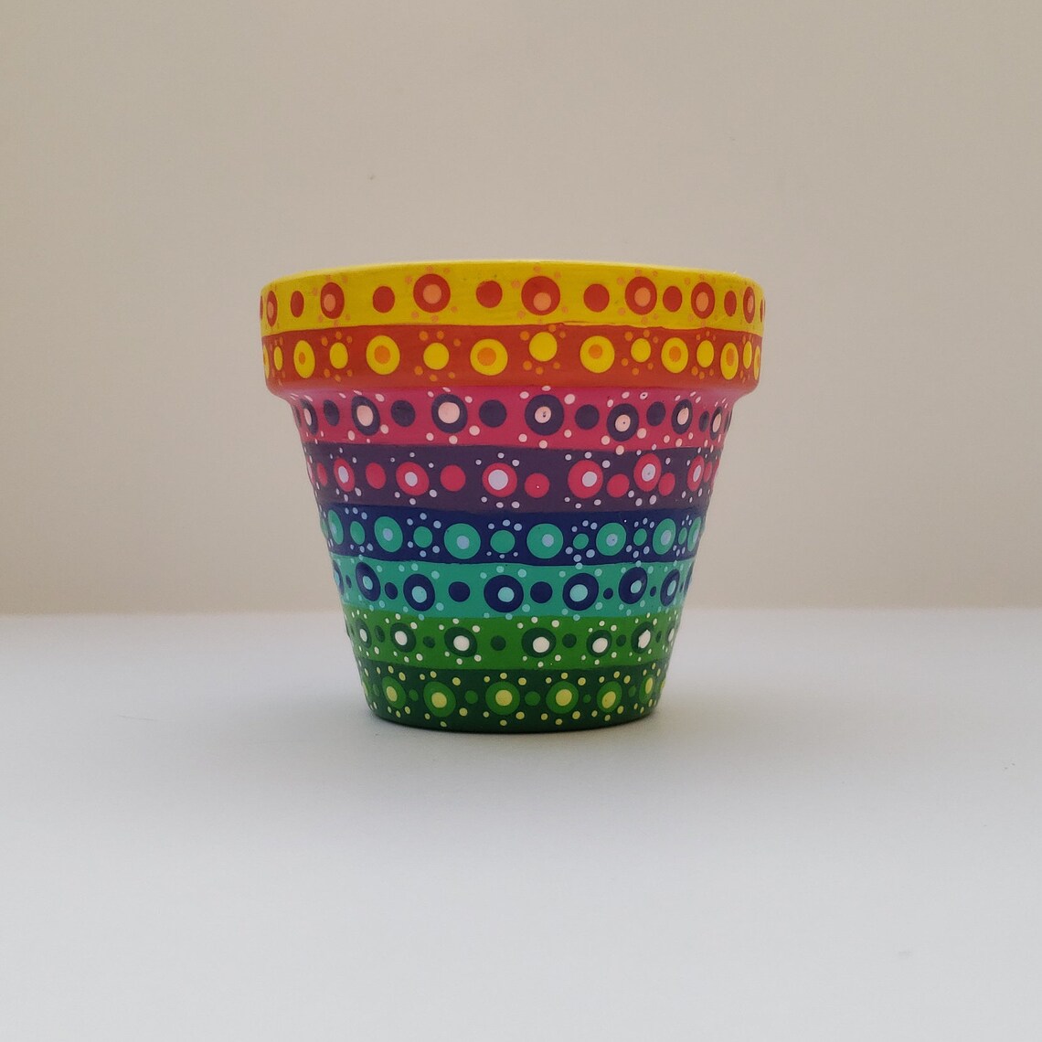 3 Colorfull Pot Flowerpot 3 Funky Color Pot - Etsy