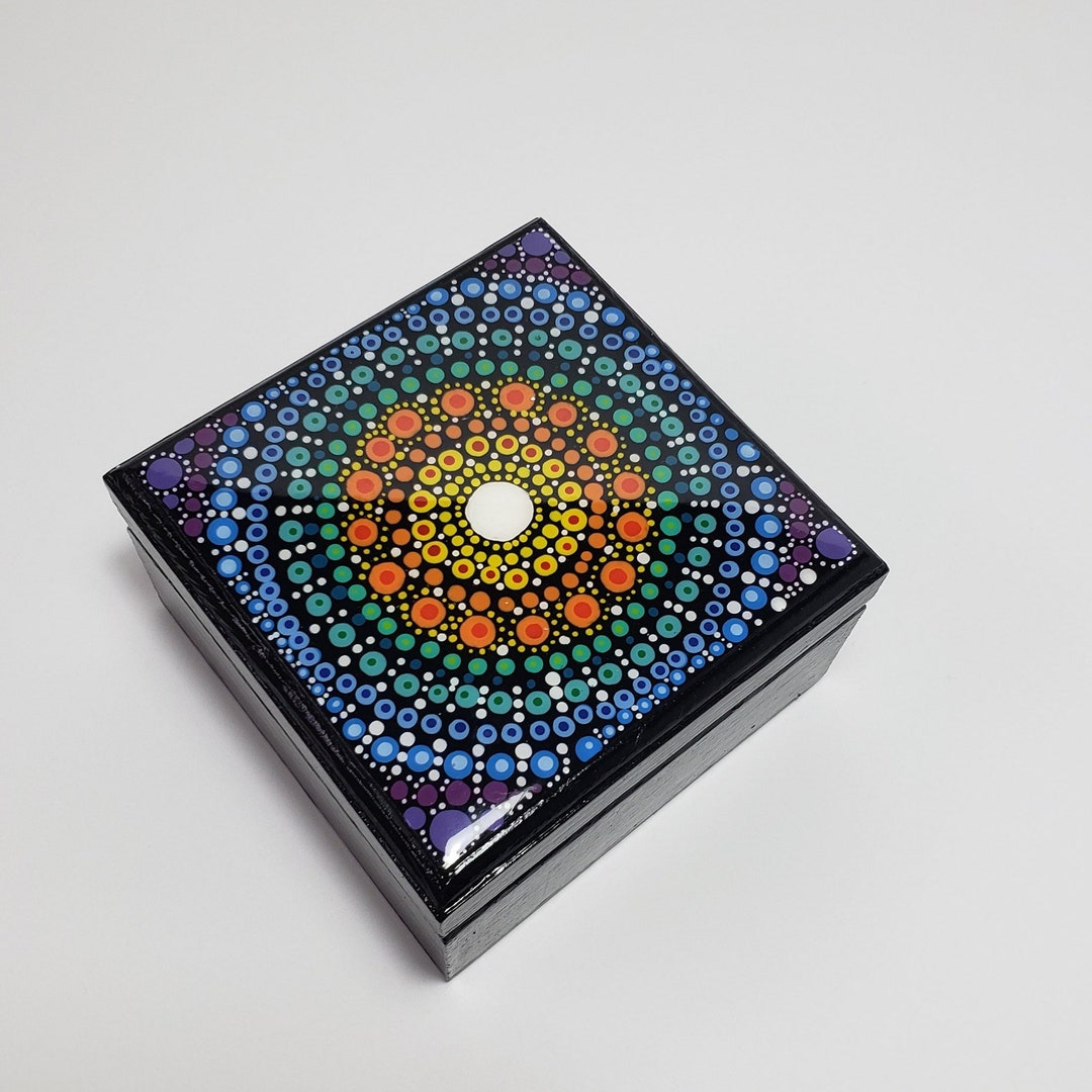 Mandala, Mandala Box, Memory Wooden Box, Multi-use Wooden Box, Wooden ...