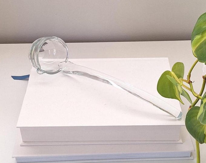 Vintage Glass Punch Bowl Ladle With Pour Spout (possibly Crystal ...