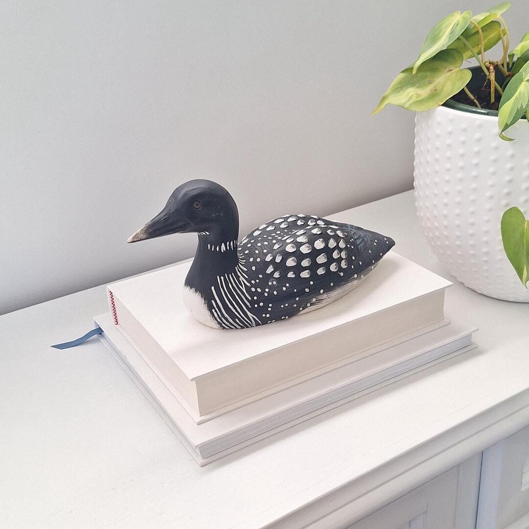 Vintage Loon Bird Statue Figurine Sculpture / Loon Duck Decoy - Etsy