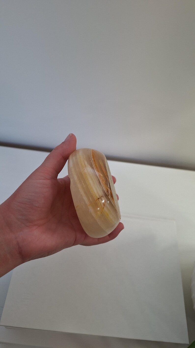 Vintage Modern Onyx Gemstone Ashtray, Smoking Cigarette Ashtray ...