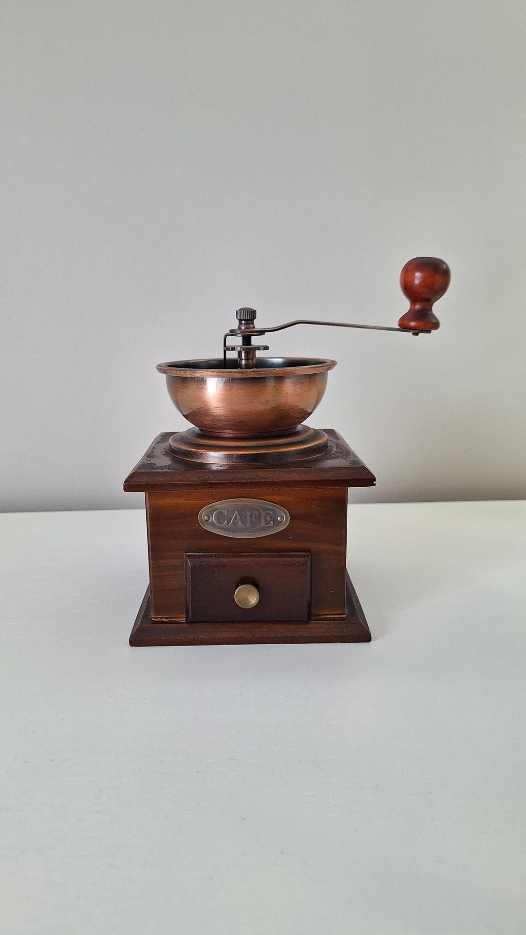 Vintage Wooden Coffee Grinder Retro Kitchen Vintage Decor Old USSR ...