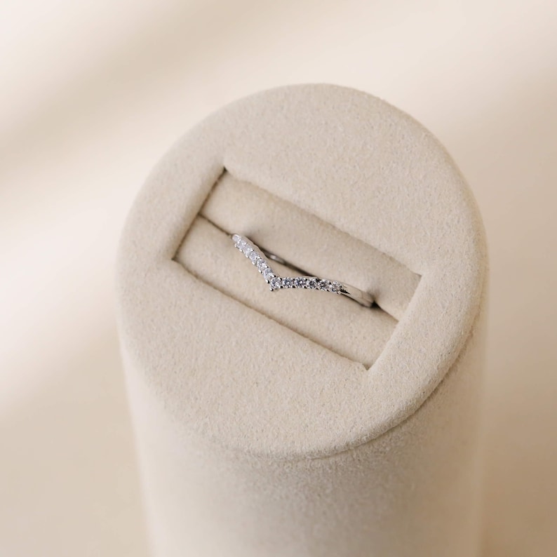 Delicate Chevron Ring Sterling Silver Rose Gold Gold - Etsy