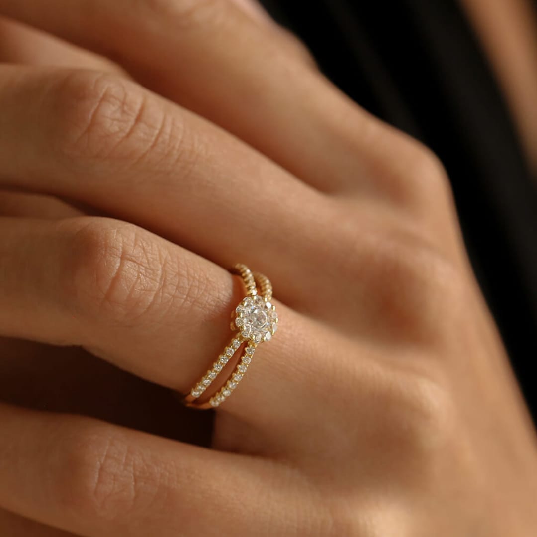 Split Shank Ring, Sterling Silver 925 - Statement Ring - Engagement ...