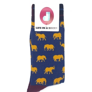 Elephant Sock Cozy Fun Socks, Cool Design, Gift Idea - Etsy