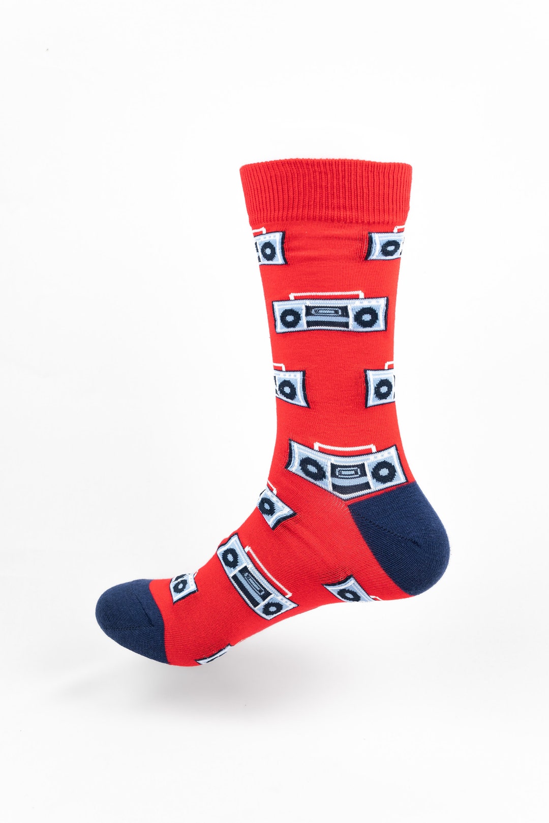 Radio Rock Sock | Cozy Fun Socks, Cool Design, Gift Idea - Etsy