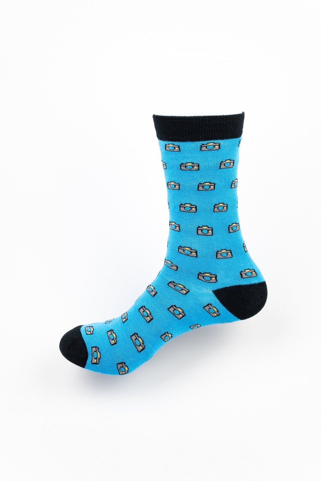 Fotografie-Socke gemütliche Unisex-Freizeitsocken, lustiges Design ...