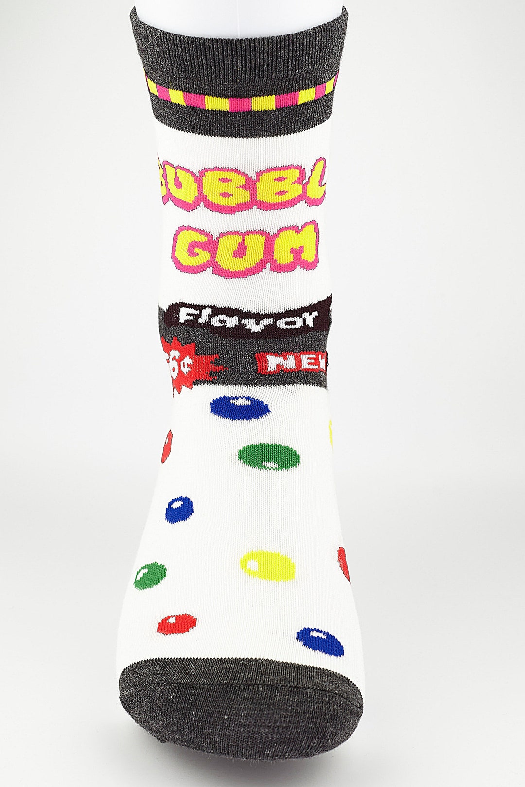 Bubble Gum Sock Unisex Cozy Casual Crew Socksfun Design - Etsy