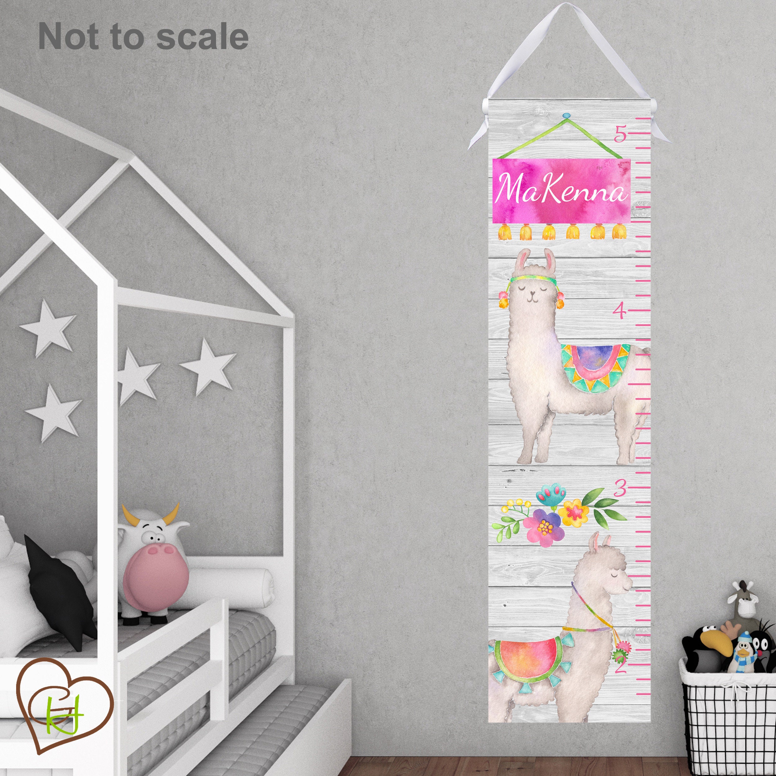 Llamas Growth Chart - Personalized Height Chart Ruler - Etsy