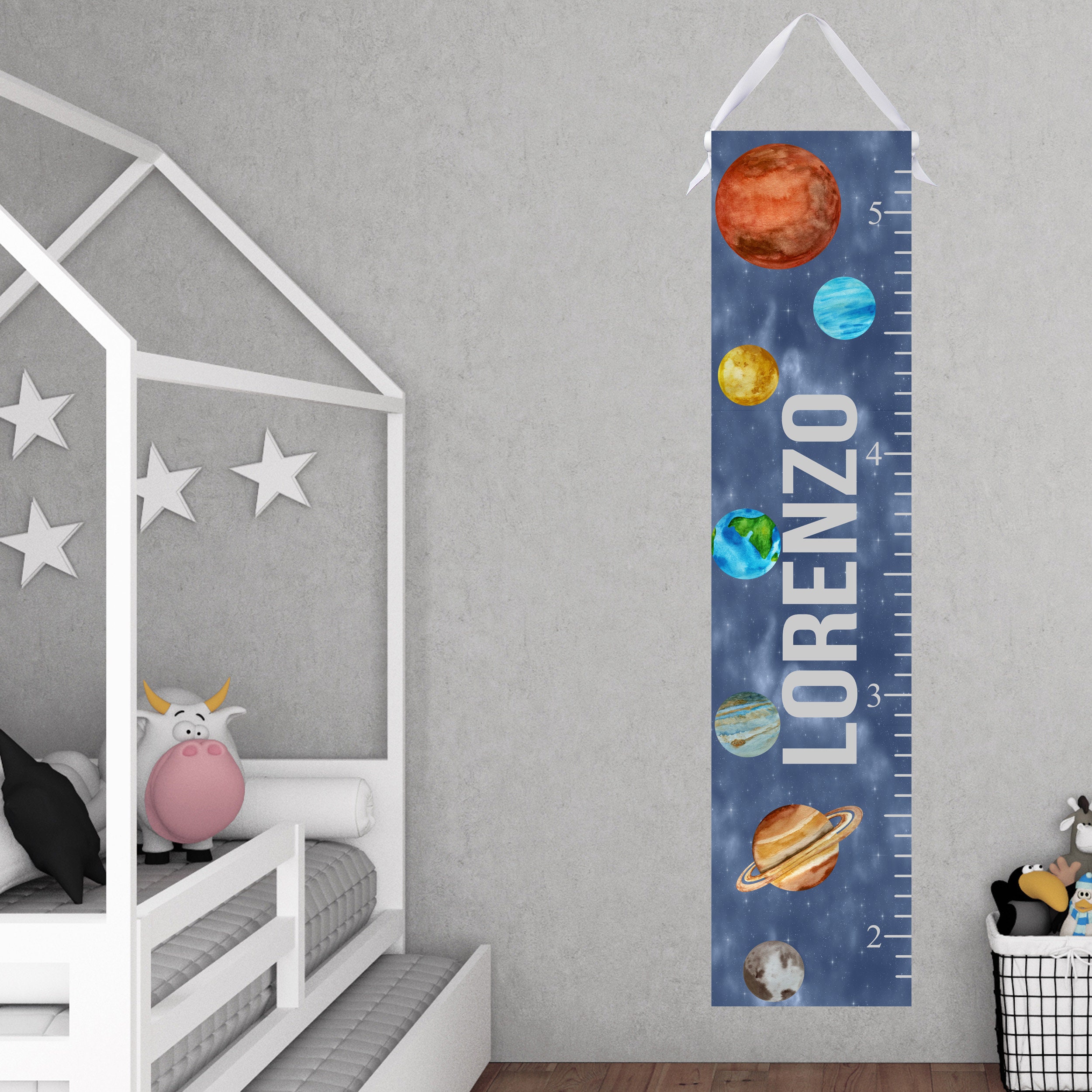 Solar System Growth Chart Personalized Height Chart Ruler | Etsy