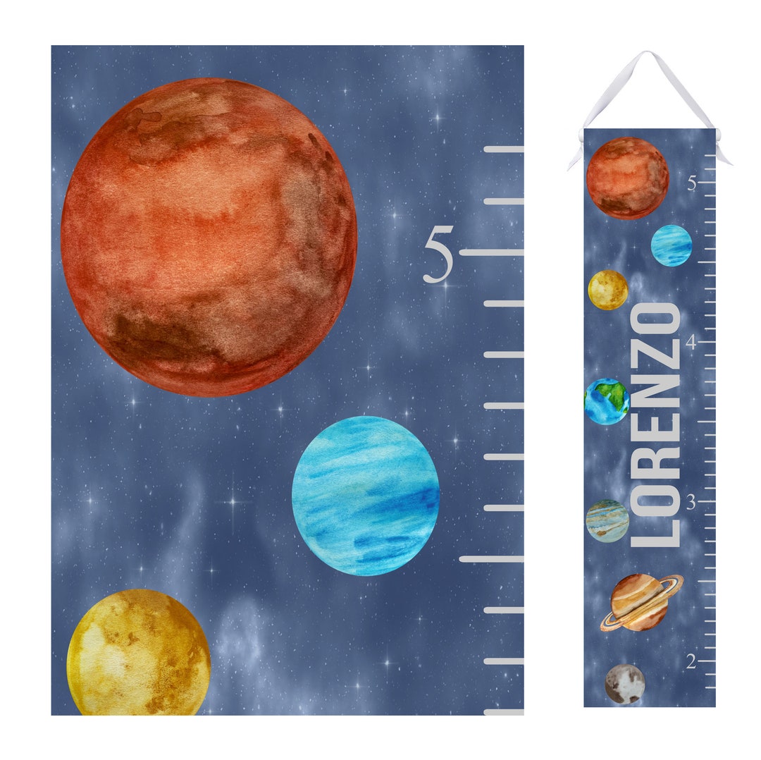 Solar System Growth Chart - Personalized Height Chart Ruler - Etsy