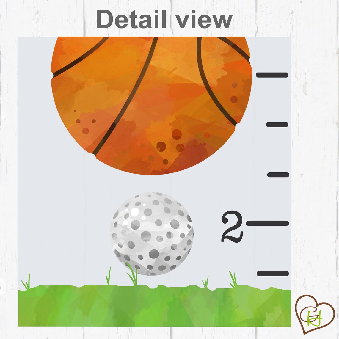 Personalized Sports Growth Chart Height Chart Ruler | Etsy