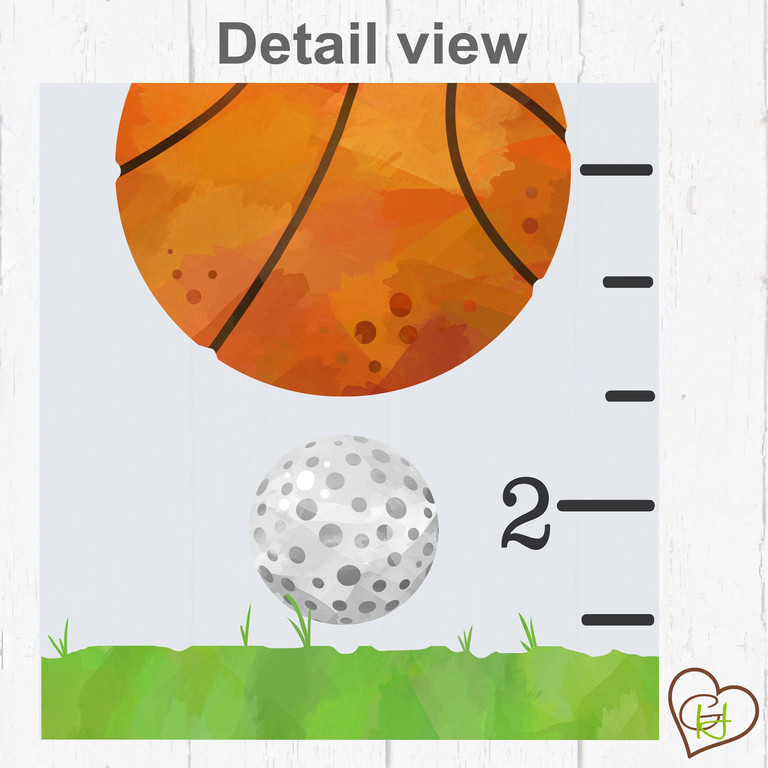 Personalized Sports Growth Chart Height Chart Ruler - Etsy