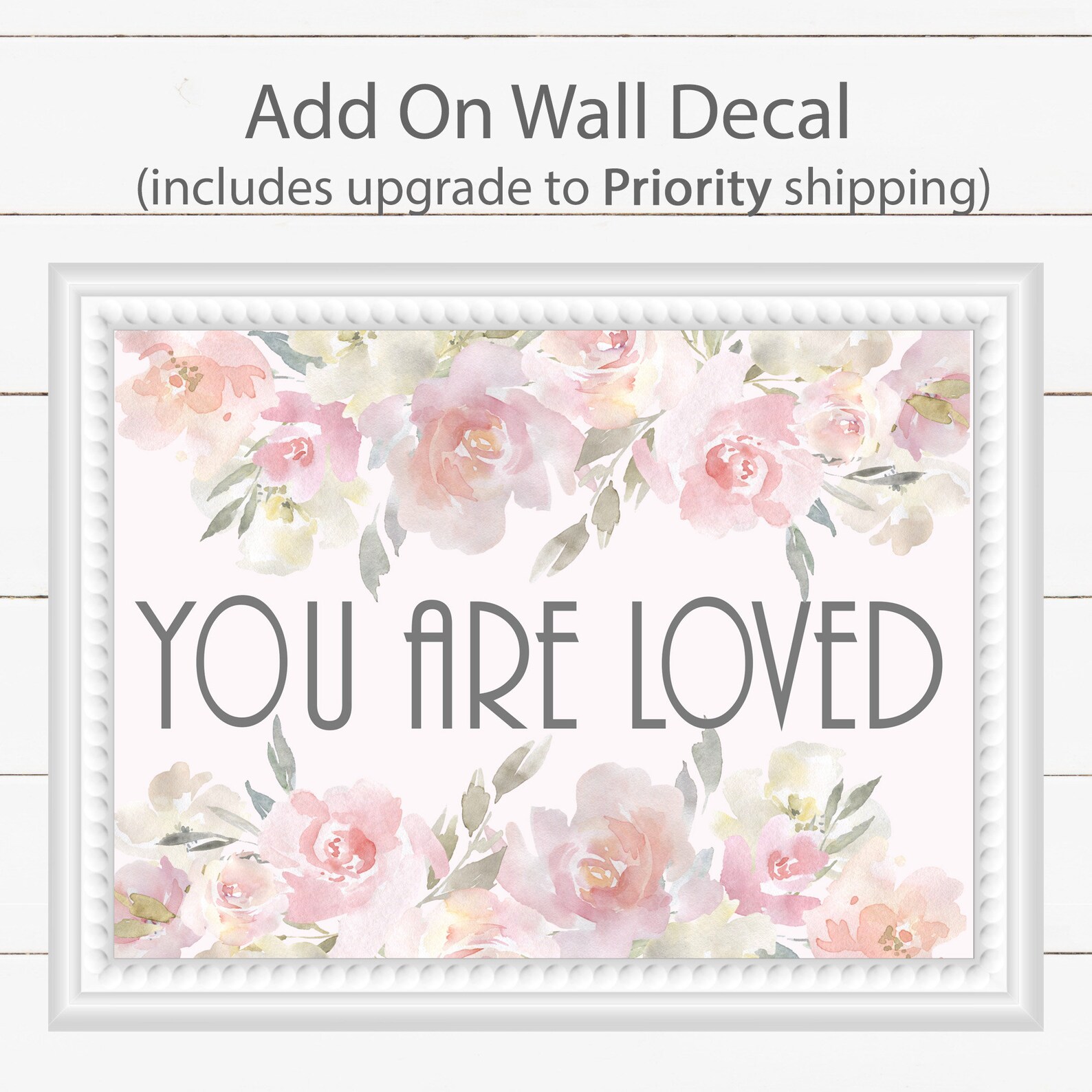 Modern Pink Floral Growth Chart Personalized Watercolor | Etsy