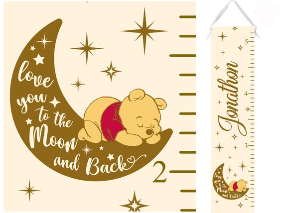 Moon and Stars Growth Chart Personalized Height Ruler - Etsy