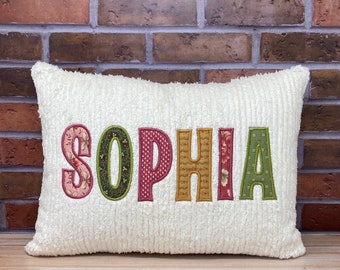 Custom Embroidered Pillow. Personalized Name Pillow. Baby Name Pillow ...