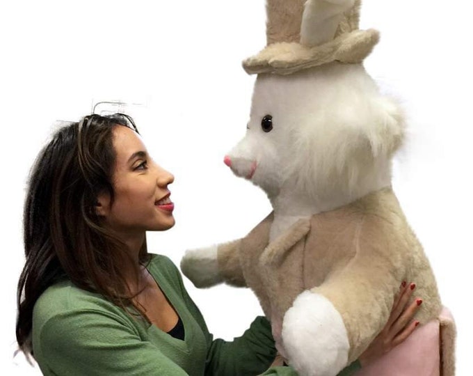 American Made Giant Stuffed Bunny Rabbit Wearing Tuxedo 4 Feet Tall ...