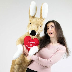 Custom Personalized Giant Stuffed Kangaroo 42 Inch Soft, Your Message ...