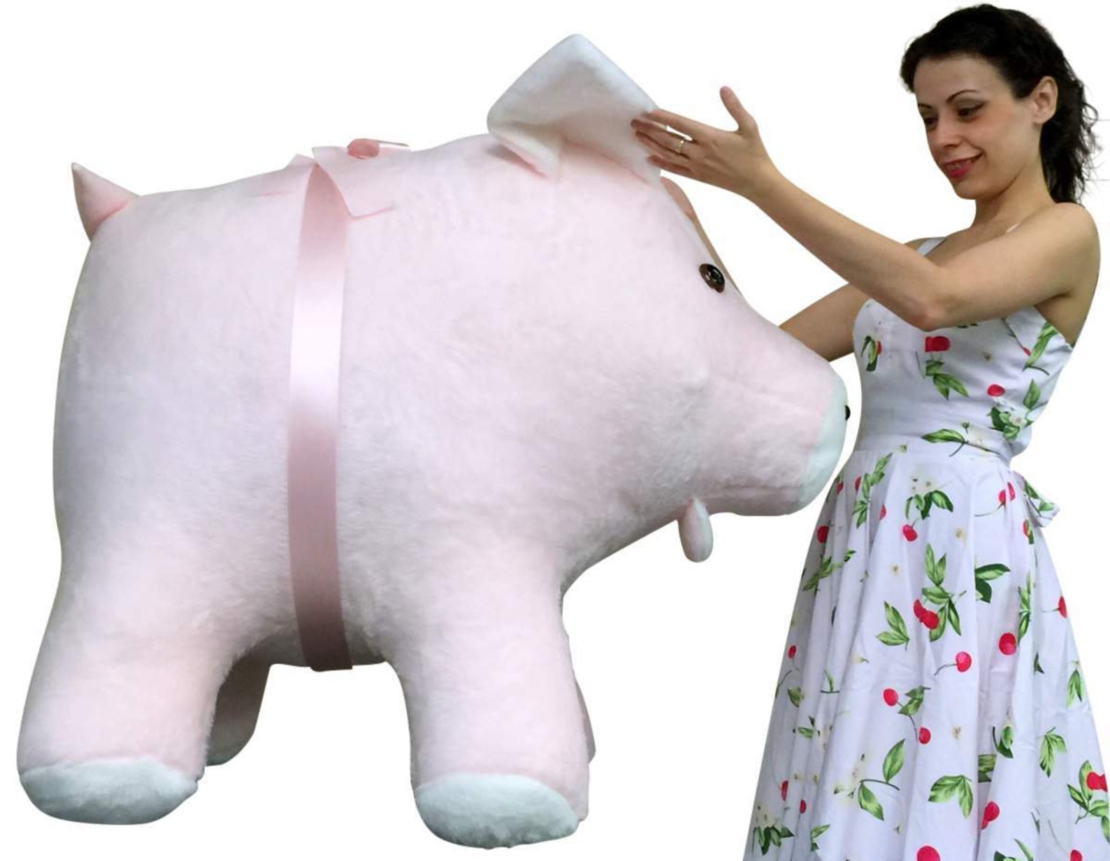 American Made Giant Stuffed Pig 40 Inches Pink Color Soft Made - Etsy