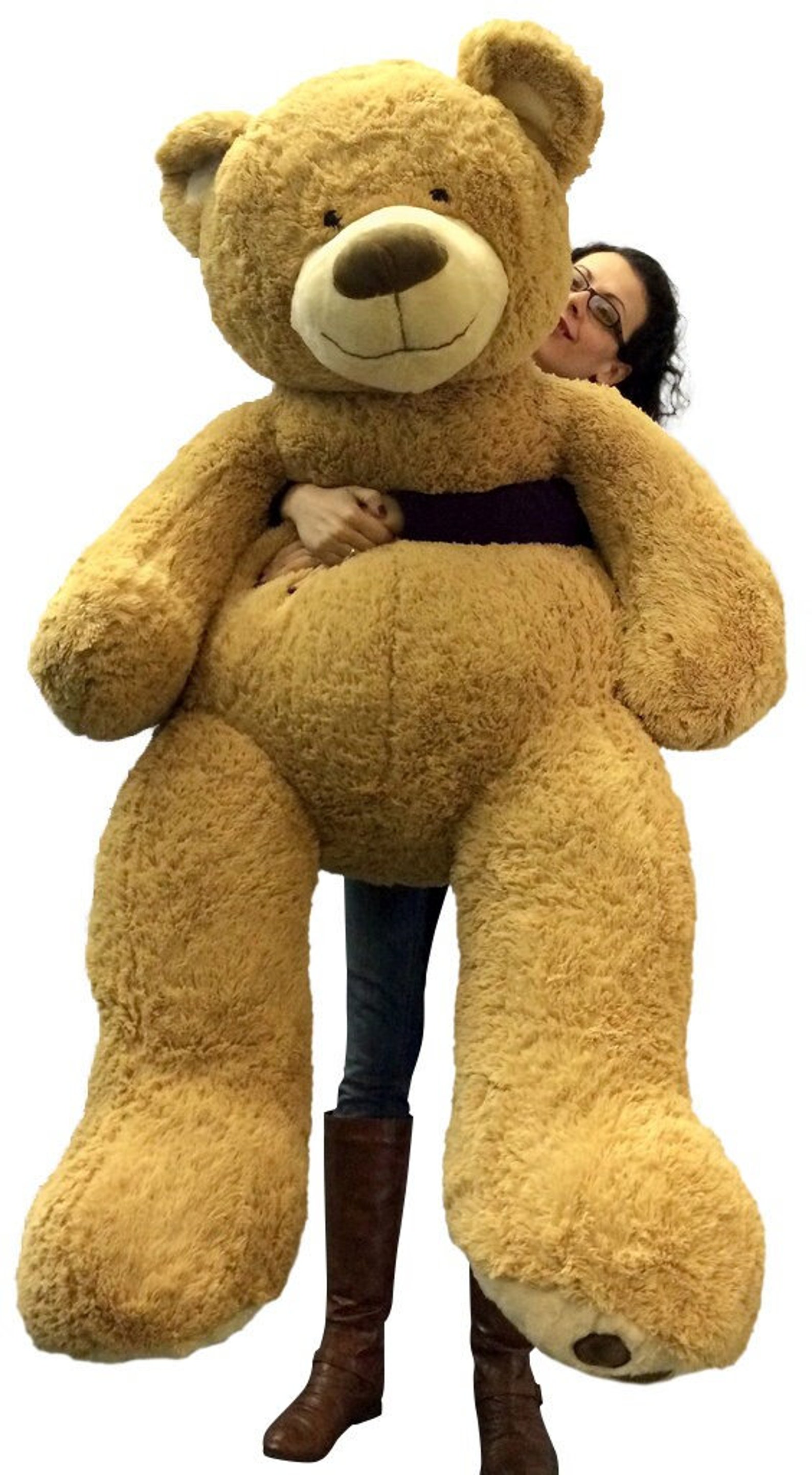 5 Foot Very Big Smiling Teddy Bear Soft With Bigfoot Paws - Etsy
