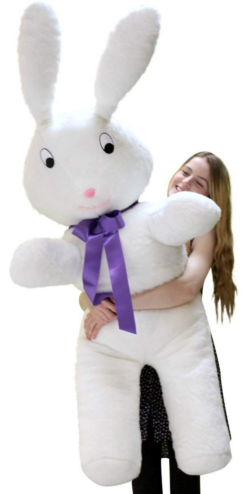American Made Giant Stuffed Bunny 60 Inch Soft Big Plush 5 - Etsy