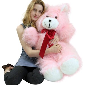 American Made Giant Pink Teddy Bear 36 Inch Soft 3 Foot Teddybear - Etsy