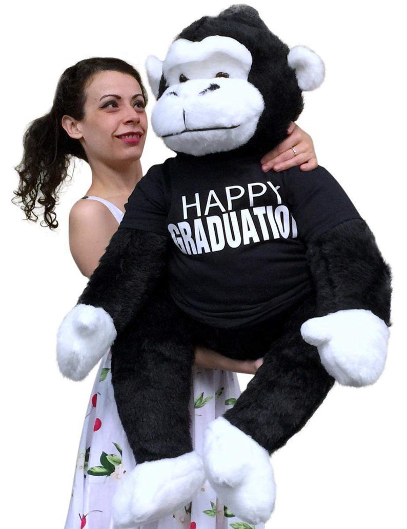 Happy Graduation Giant Stuffed Gorilla 40 Inch Big Plush Soft | Etsy