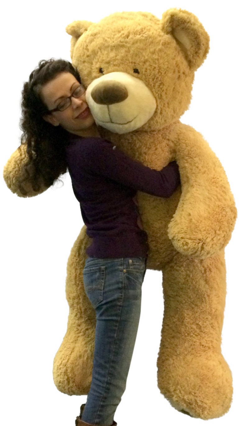 5 Foot Very Big Smiling Teddy Bear Soft With Bigfoot Paws | Etsy