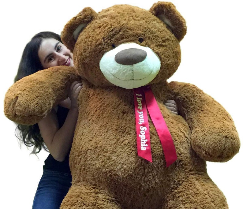Personalized 5 Foot Very Big Smiling Teddy Bear Five Feet Tall Cookie ...